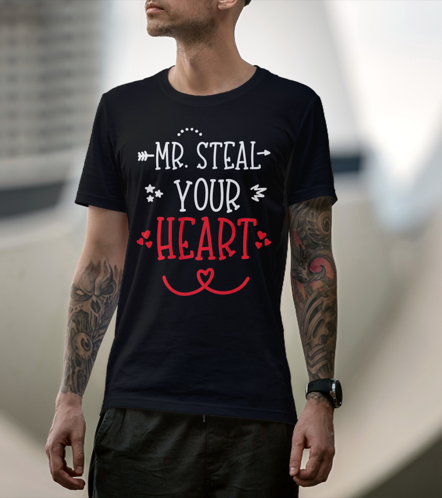 Mr. Steal Your Heart Little Boy Valentine's Day T-Shirt