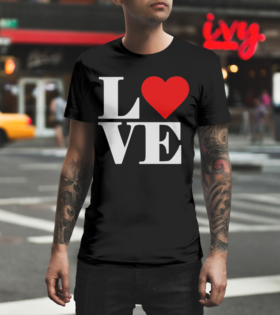 LOVE Heart Valentine's Day Iconic Romantic T-Shirt