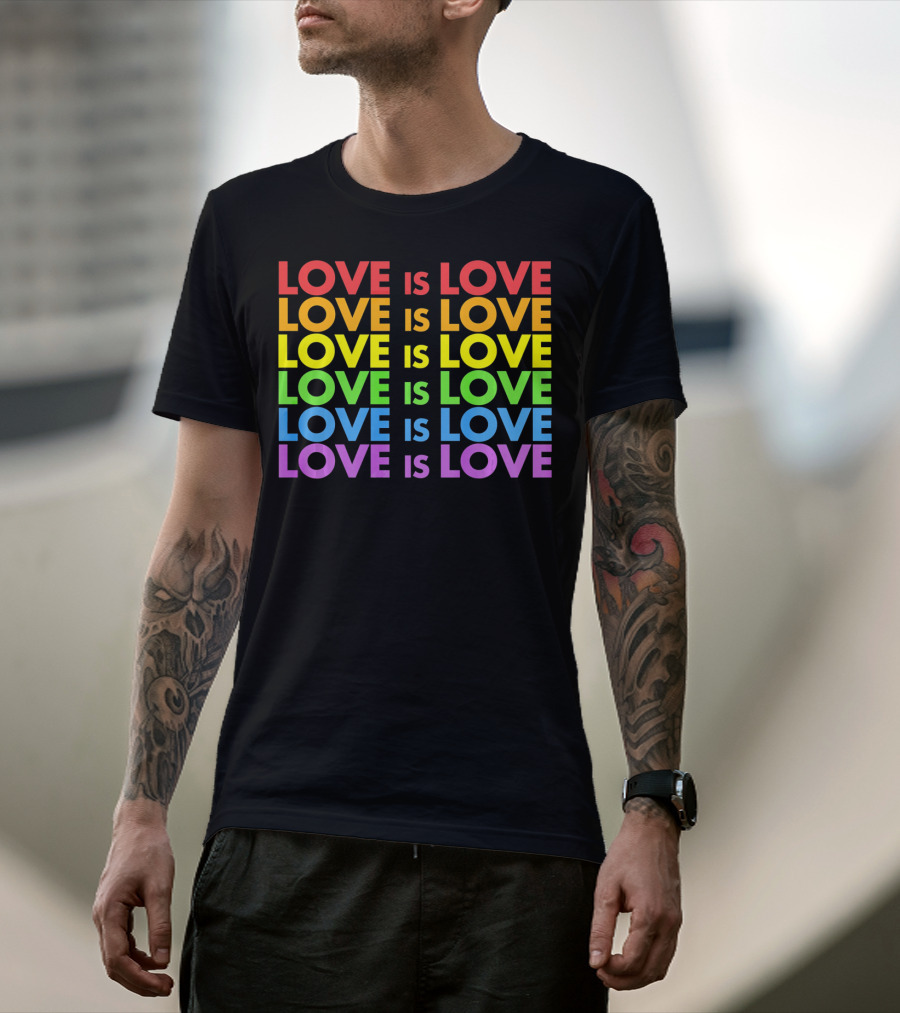 Love Is Love Gay Pride Valentine's Day T-Shirt
