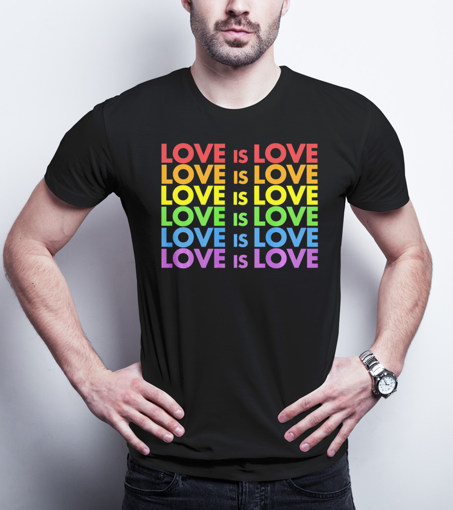 Love Is Love Gay Pride Valentine's Day T-Shirt