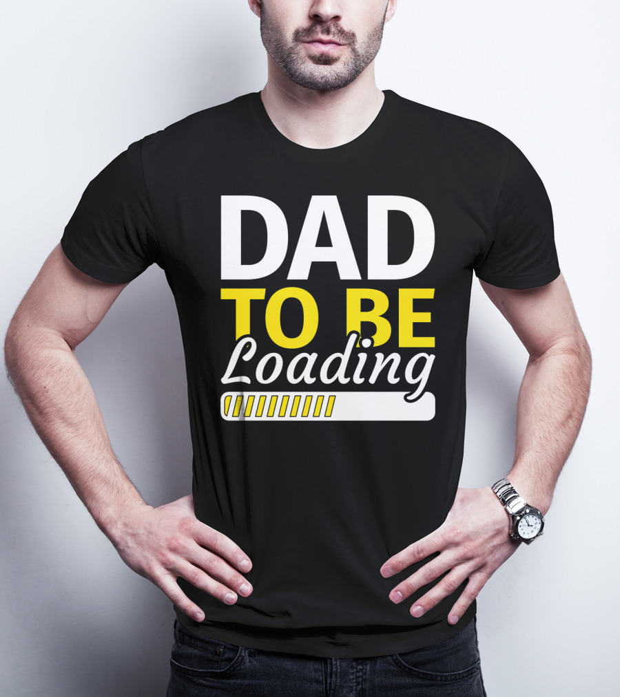 Dad To Be Loading Mens Valentines Pregnancy Announcement T-Shirt