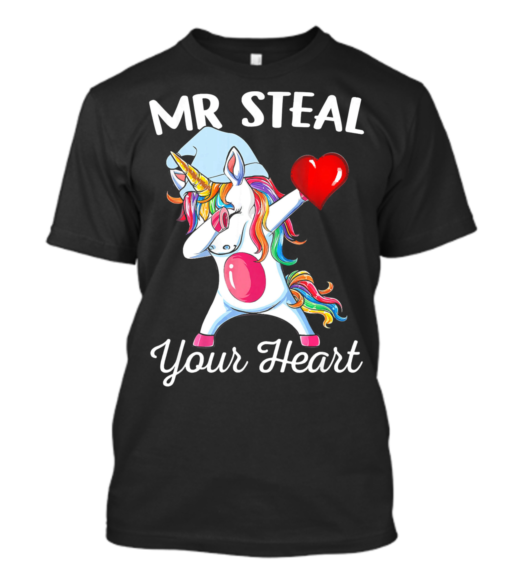 MR Steal Your Heart Dabbing Unicorn T-Shirt