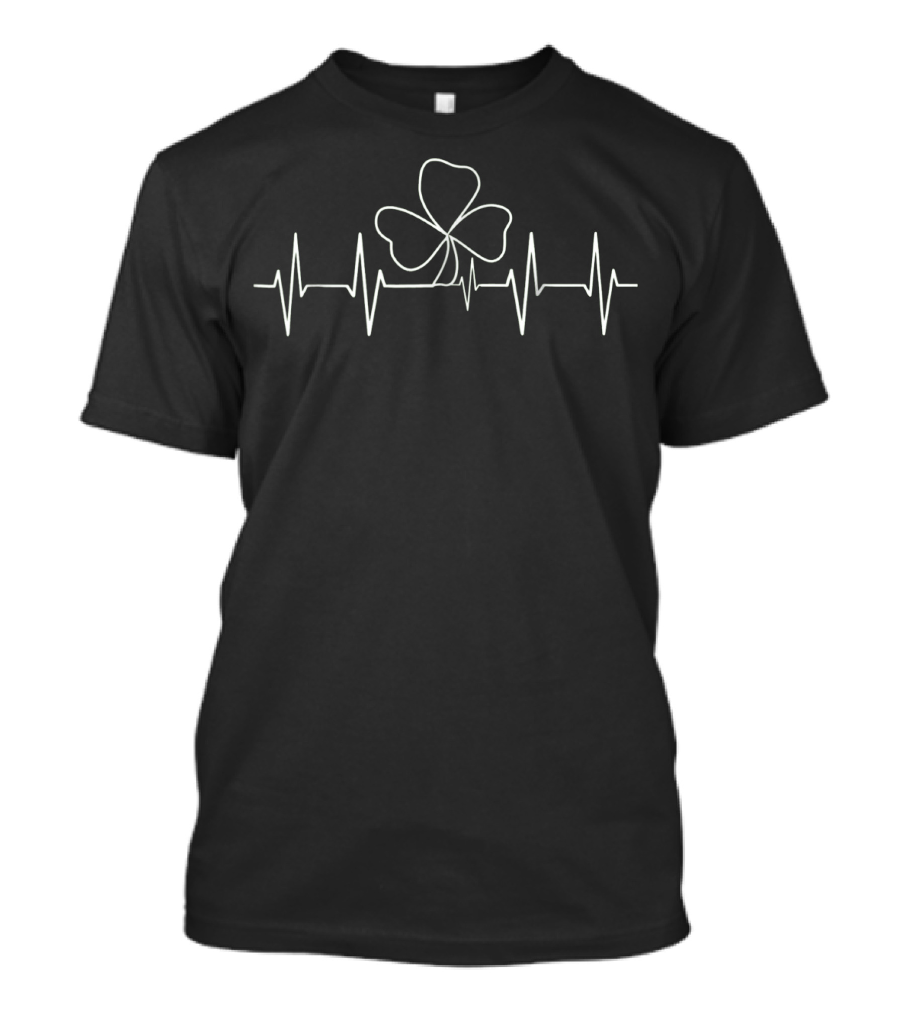 Heartbeat Shamrock St Patrick's Day Fun T-Shirt