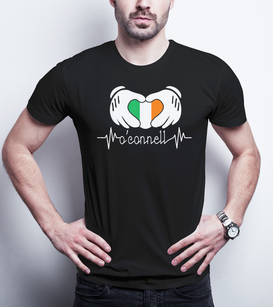 Irish Heartbeat O'Connell Hands Flag T-Shirt