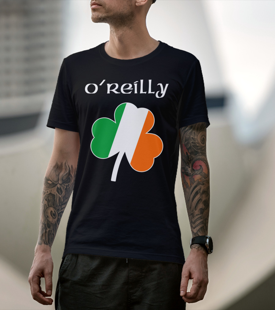 O'Reilly Irish Flag Shamrock Ireland T-Shirt