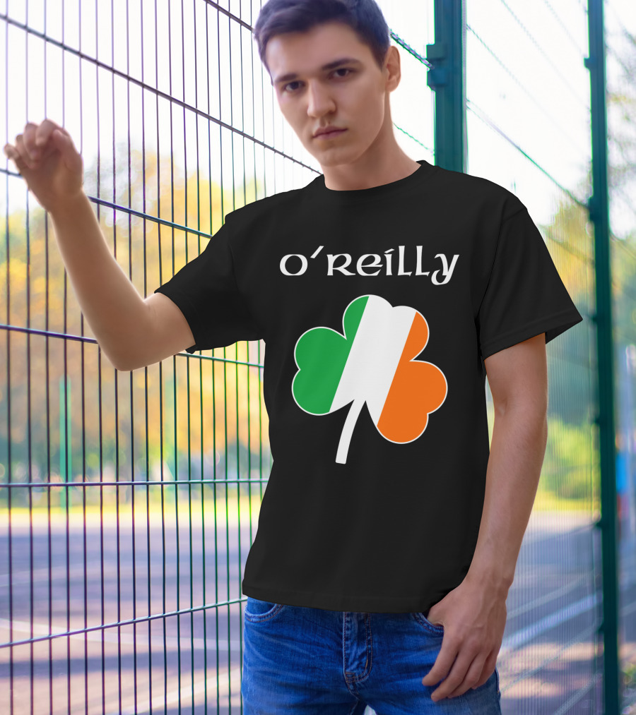 O'Reilly Irish Flag Shamrock Ireland T-Shirt