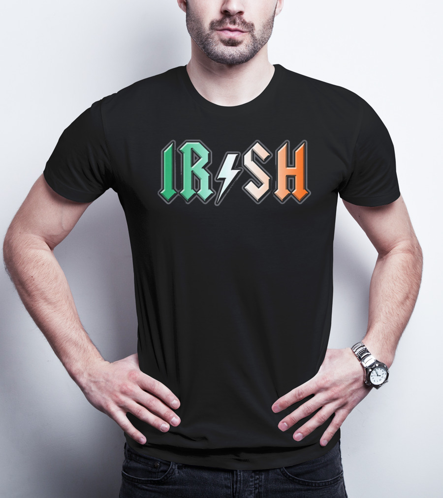 IRISH Metal Lightning Bolt Power T-Shirt