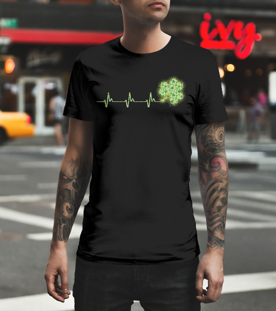 HeartBeat Shamrock St Patricks Day T-Shirt