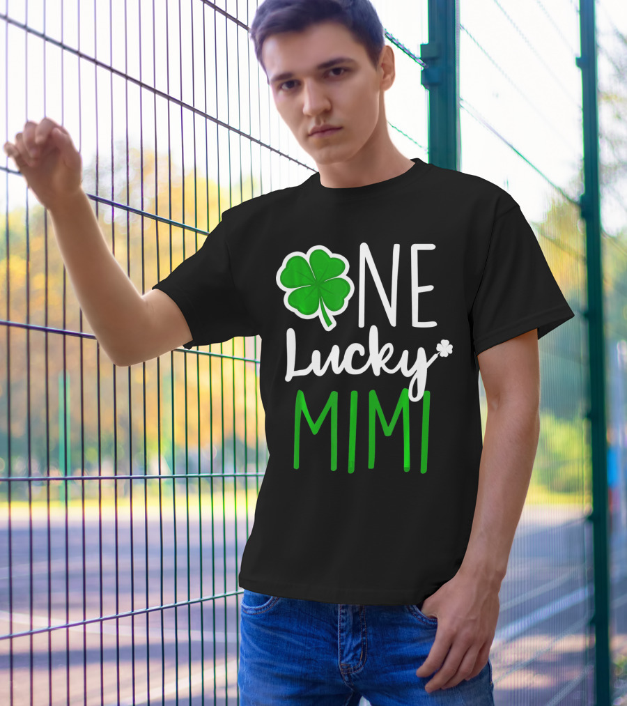 One Lucky Mimi St Patricks Day Shamrock T-Shirt