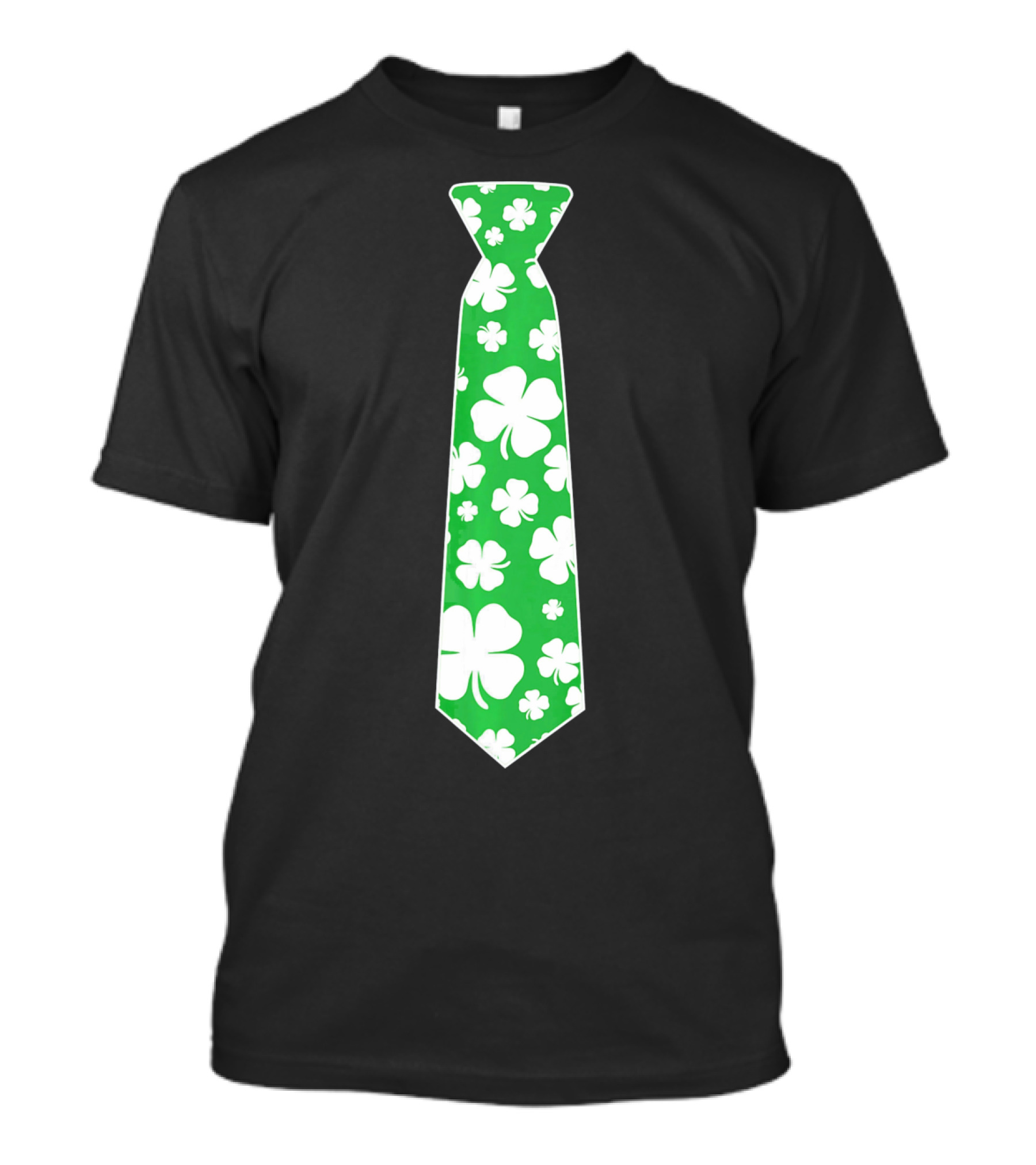 St Patricks Day Irish Shamrock Green Tie T-Shirt