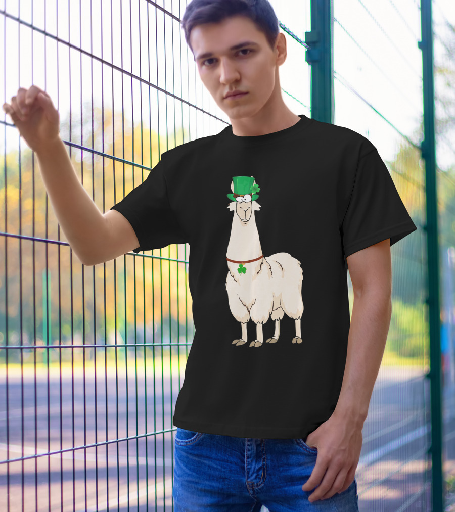 Leprechaun Costume Alpaca St Patrick's Day T-Shirt