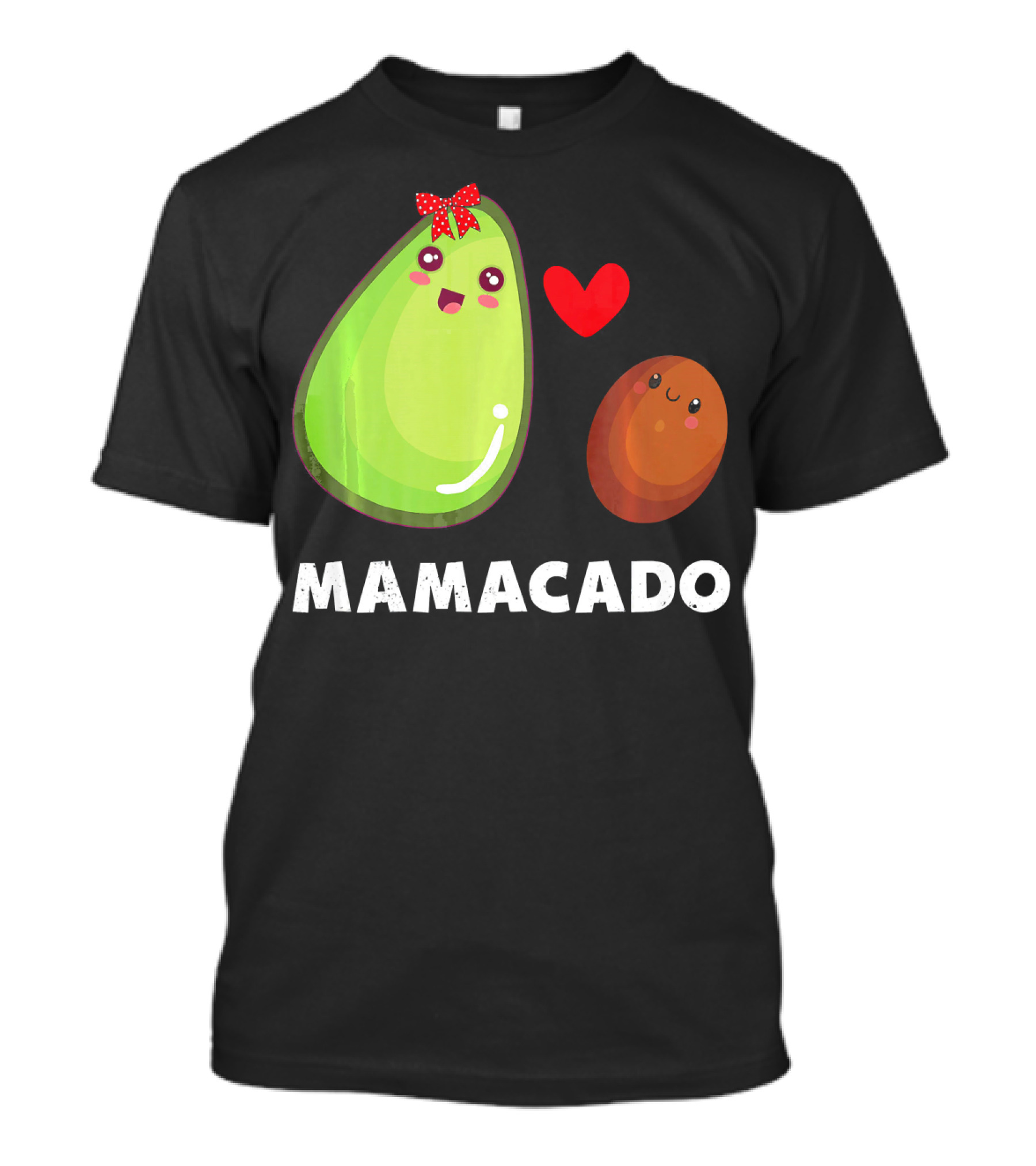 Mamacado Pregnancy Vegetarian Avo Cute Heart Avocado T-Shirt