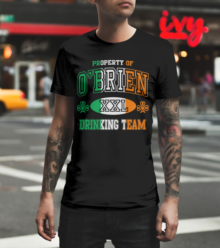 Property Of O'Brien XXL Irish Drinking Team T-Shirt