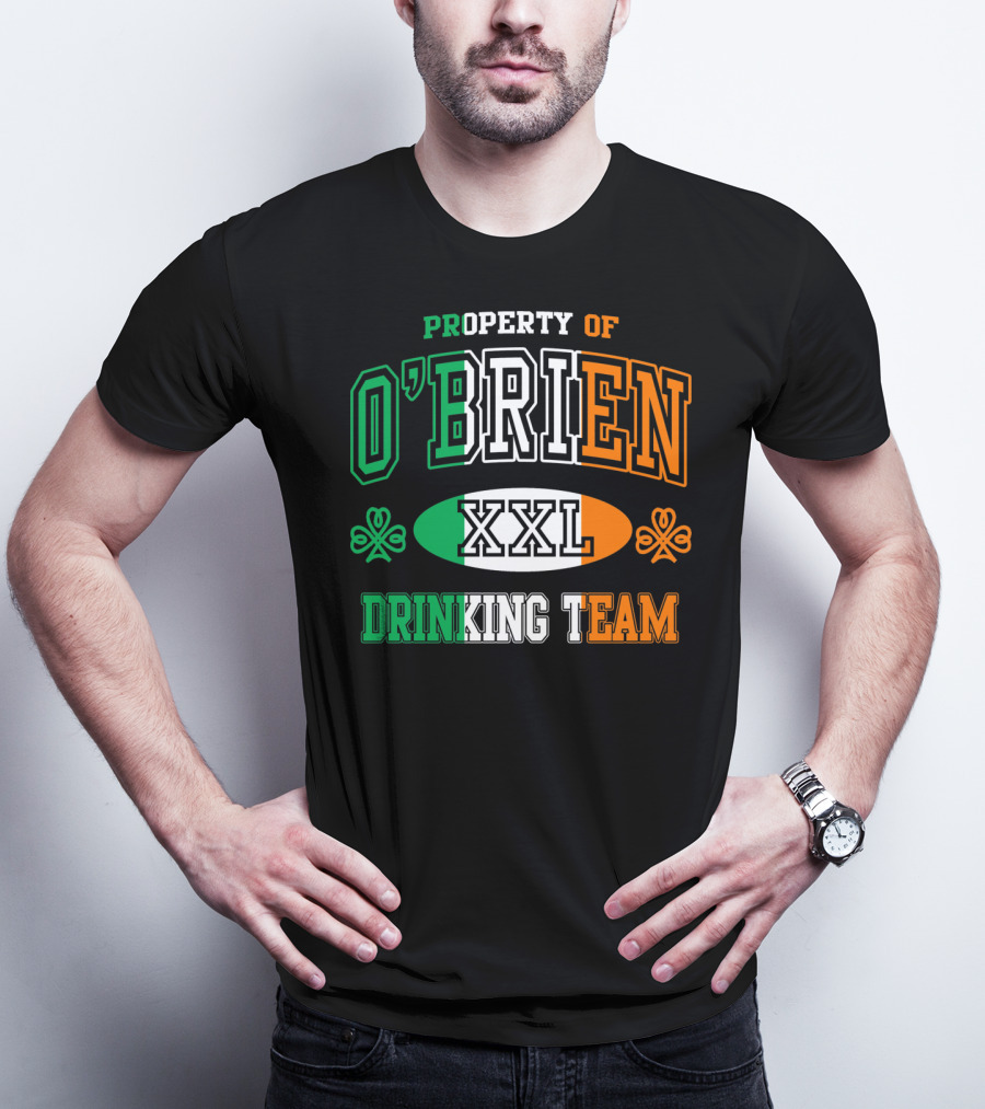 Property Of O'Brien XXL Irish Drinking Team T-Shirt