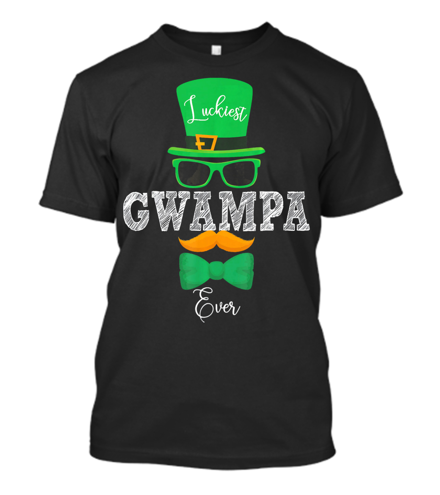 Luckiest Gwampa Ever Leprechaun St Patrick's Day T-Shirt