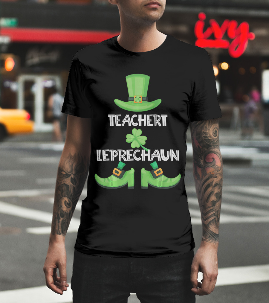 Teacher Leprechaun St. Patrick's Day Family Matching Group T-Shirt