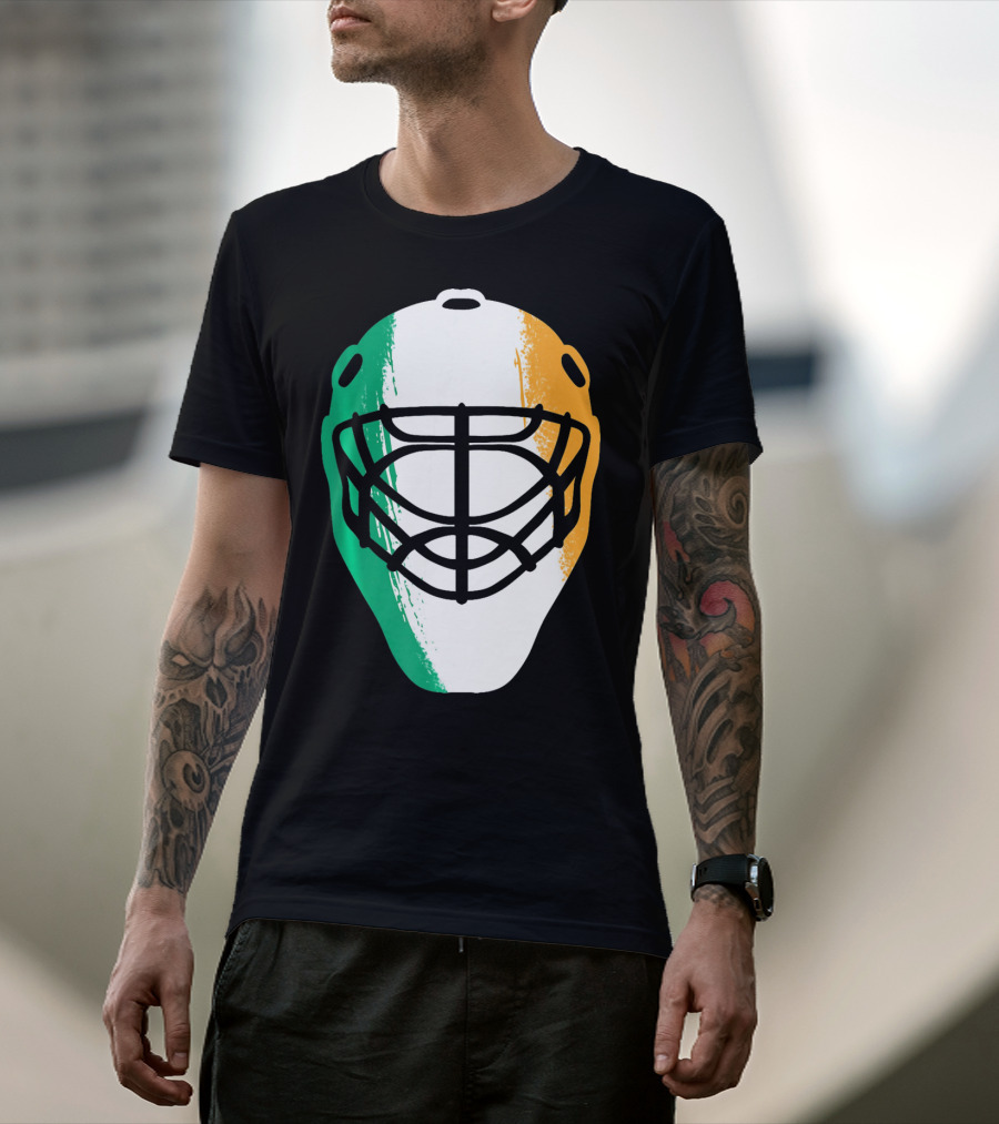 St Patricks Day Irish Hockey Mask T-Shirt