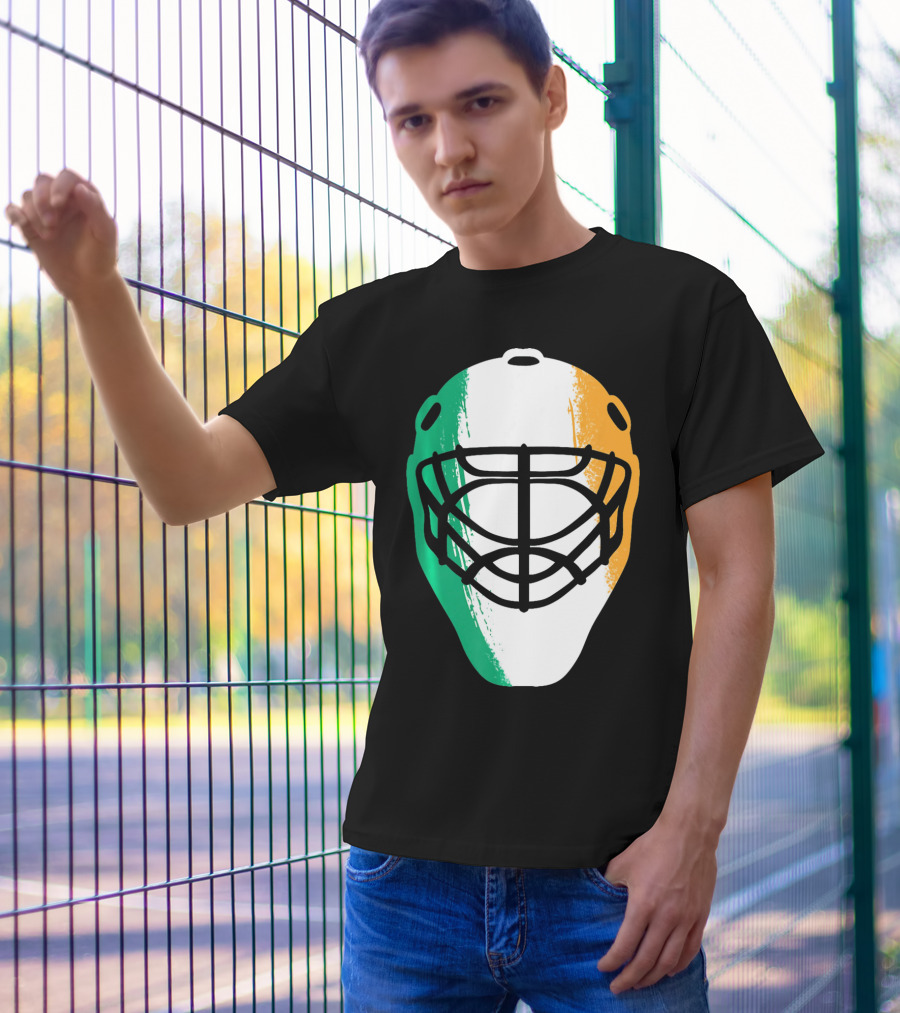 St Patricks Day Irish Hockey Mask T-Shirt