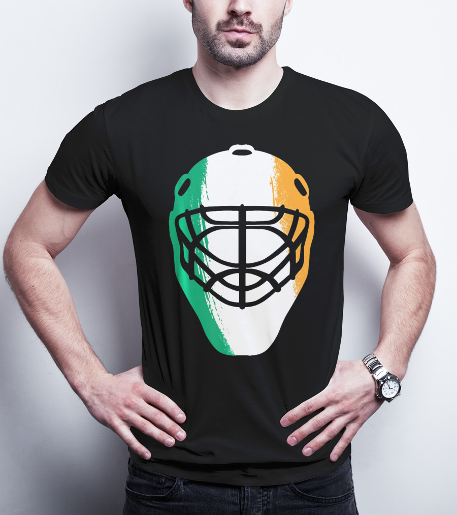 St Patricks Day Irish Hockey Mask T-Shirt