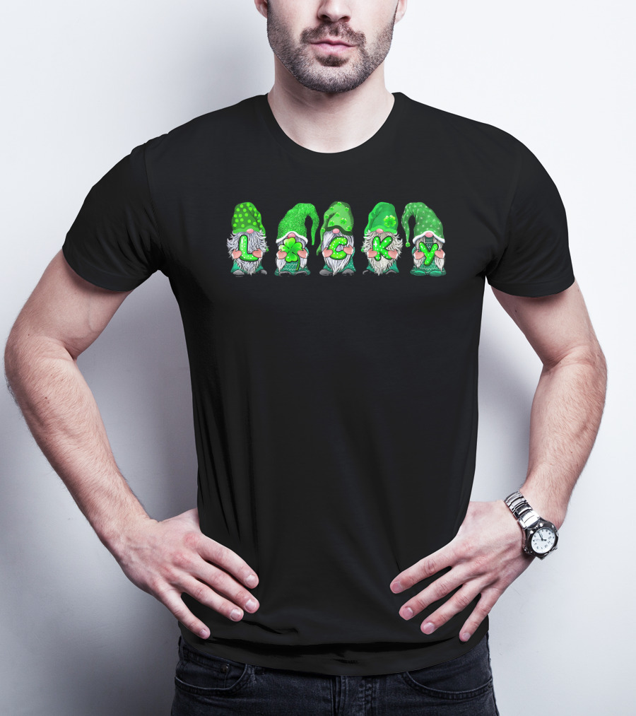 Leprechaun Gnomes Lucky Irish Patricks T-Shirt