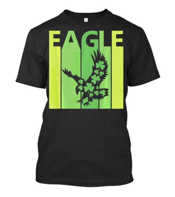 Lucky Irish Shamrock Eagle St Patricks Day T-Shirt
