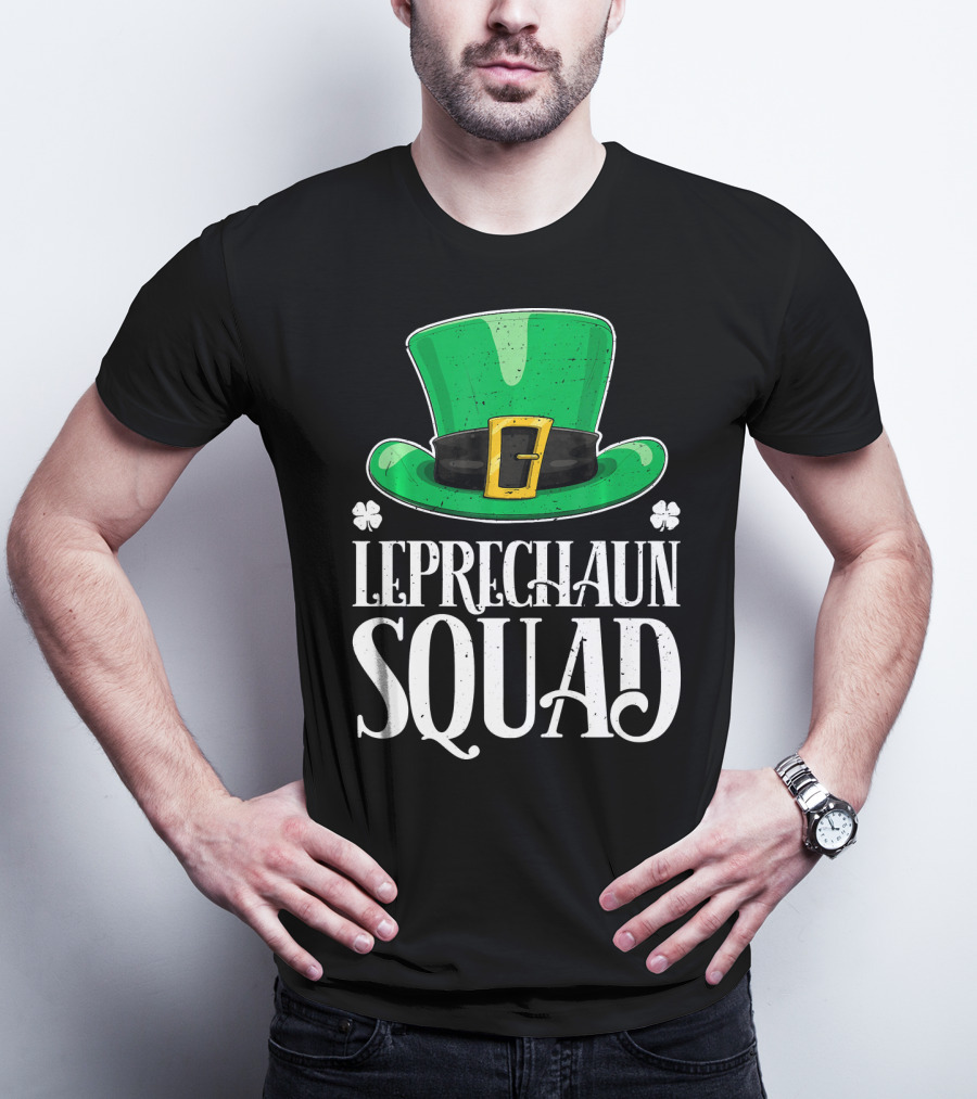 Leprechaun Squad St. Patrick's Day Irish Hat T-Shirt