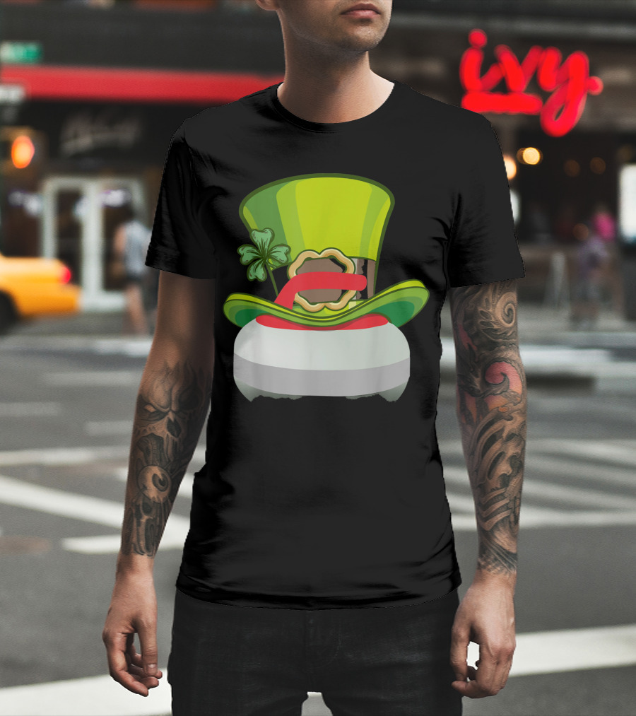 Leprechaun Curling Irish Hat Shamrock T-Shirt