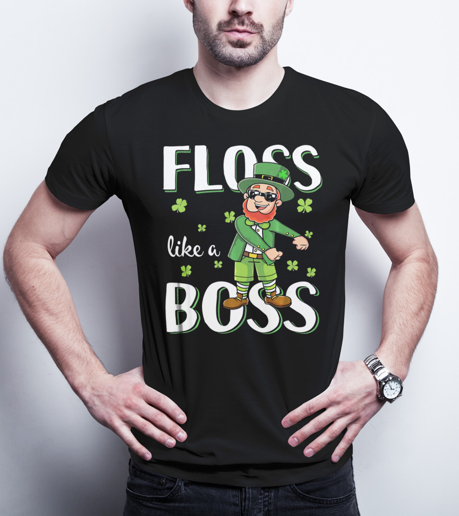 FLOSS LIKE A BOSS FLOSSING LEPRECHAUN T-Shirt