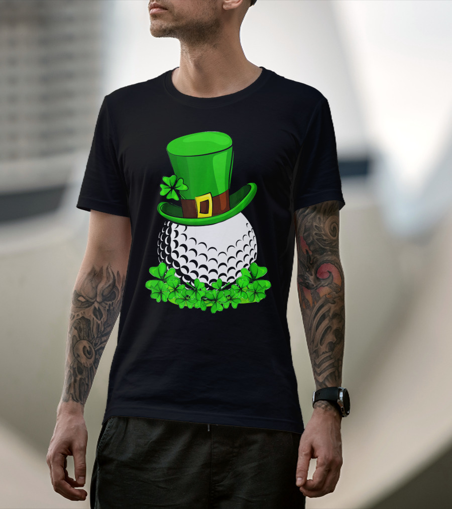 Leprechaun Hat Shamrock Golf St Patricks T-Shirt
