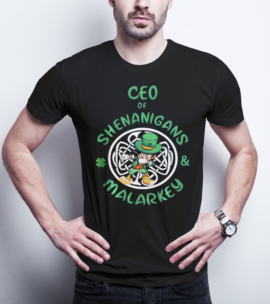 CEO Of Shenanigans And Malarkey Dabbing Leprechaun T-Shirt