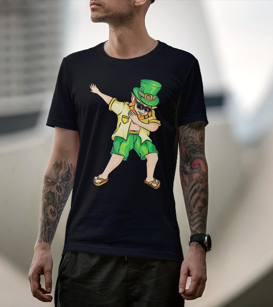Summer Dabbing Leprechaun St. Patrick's T-Shirt
