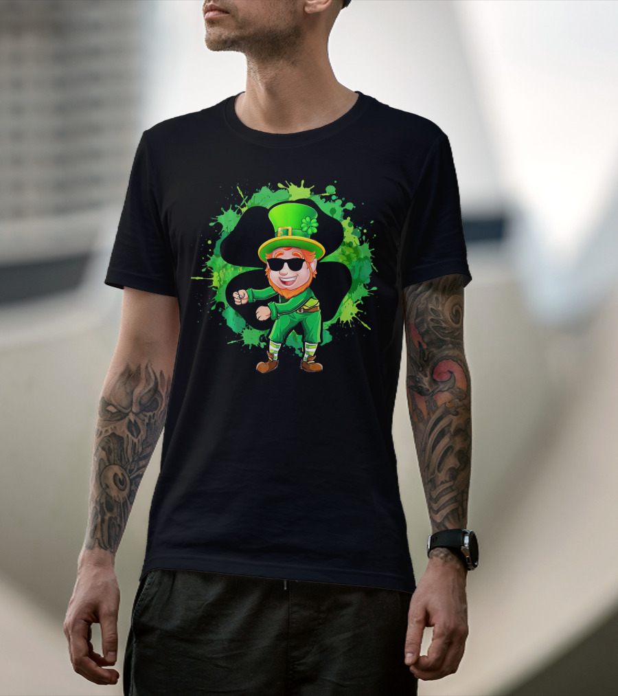 Flossing Leprechaun Funny Floss St Patrick's Day Shamrock Dance T-Shirt