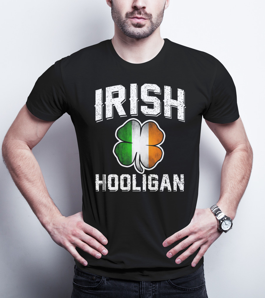 Irish Hooligan Shamrock St Patrick's Day T-Shirt
