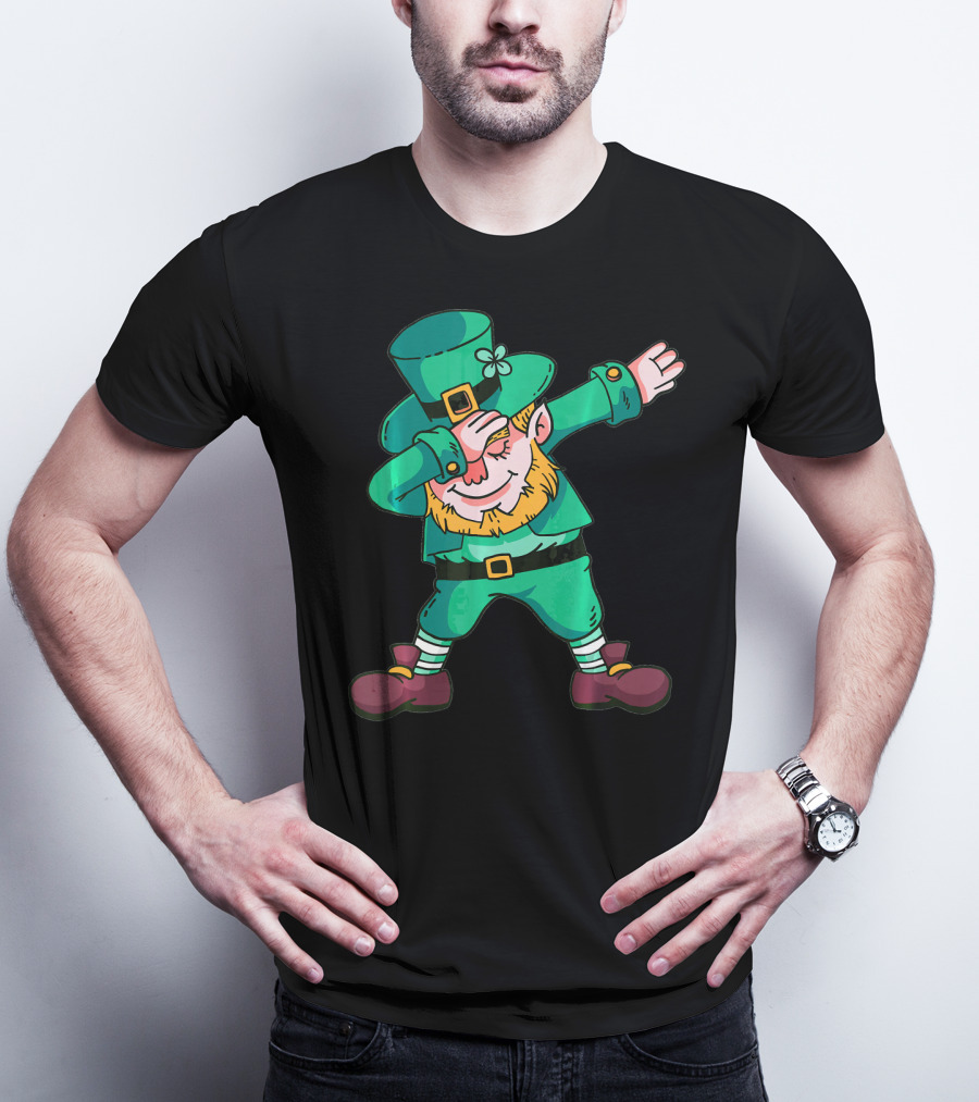 St Patricks Day Leprechaun Dab Dance T-Shirt