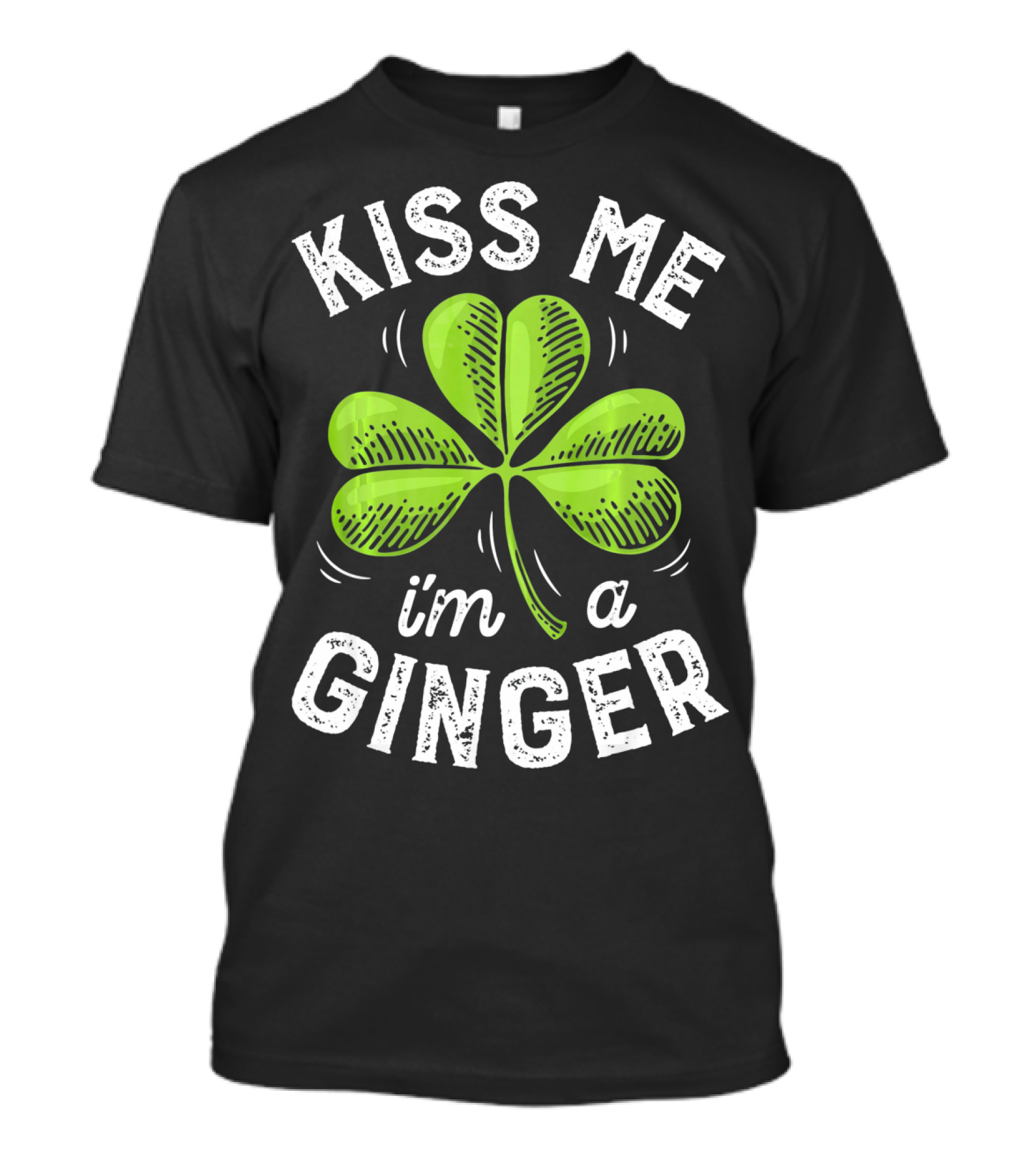 Kiss Me I'm A Ginger St Patrick's Shamrock T-Shirt