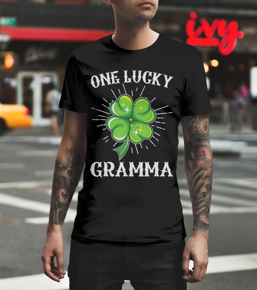 One Lucky Gramma Shamrock St. Patrick's T-Shirt