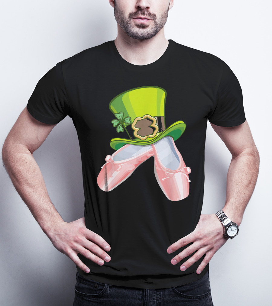 Leprechaun Ballet Shoes And Green Hat T-Shirt