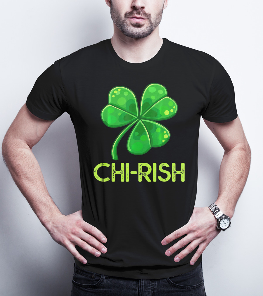 Chi-Rish Shamrock Chicago St Patrick's Day T-Shirt