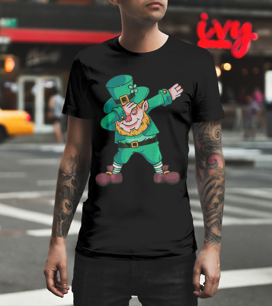 Dabbing Leprechaun St. Patricks Day Irish T-Shirt