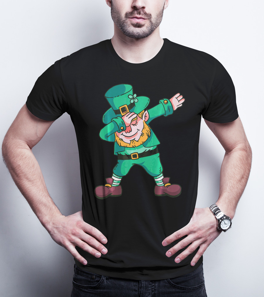 Dabbing Leprechaun St. Patricks Day Irish T-Shirt