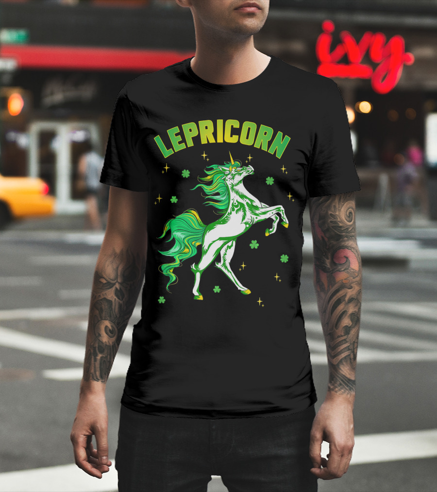 Lepricorn Unicorn St Patricks Day Girls T-Shirt