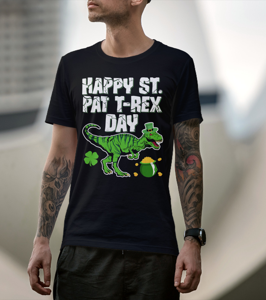 Happy St. Pat T-Rex Day Saint Patricks T-Shirt
