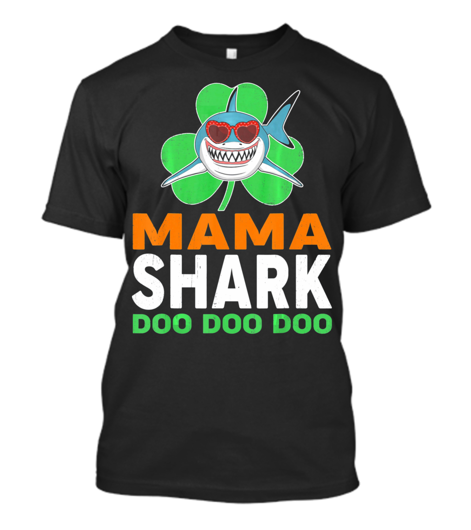 Mama Shark Doo Doo Doo St Patricks Day Shamrock T-Shirt