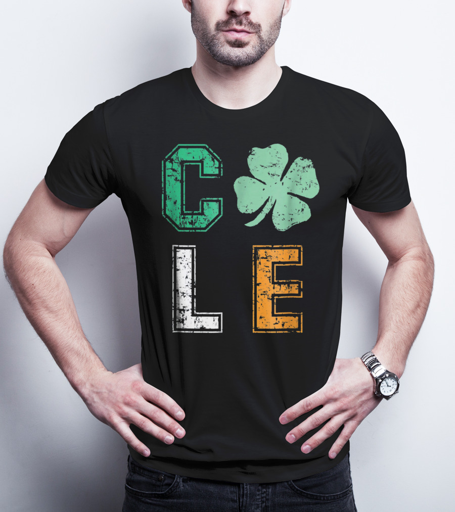 CLE Shamrock Irish Colors St. Patrick's Day T-Shirt