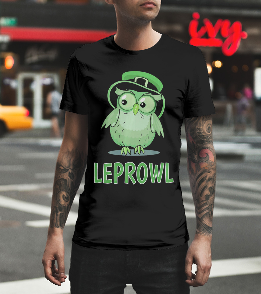 Leprechaun Owl St. Patrick's Day Leprowl T-Shirt