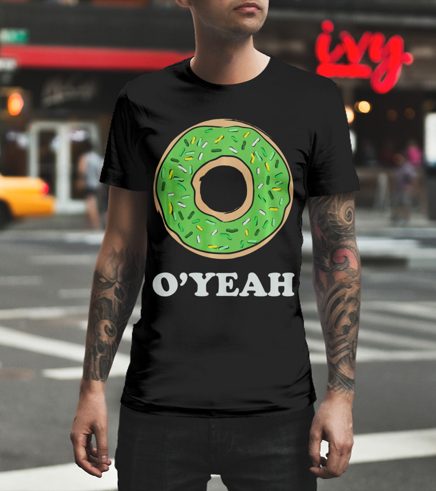 O'Yeah Green Donut T-Shirt