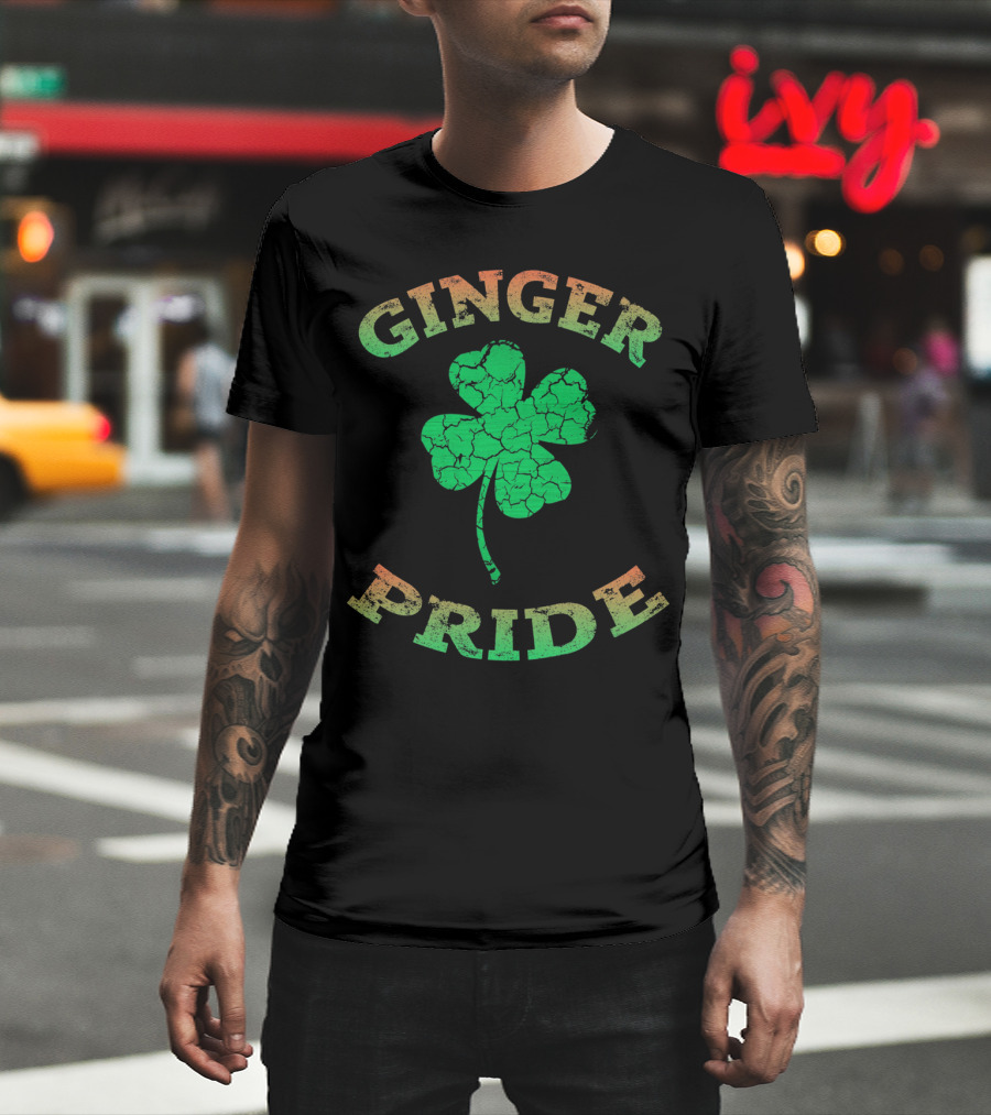 Ginger Pride Irish Shamrock Clover T-Shirt