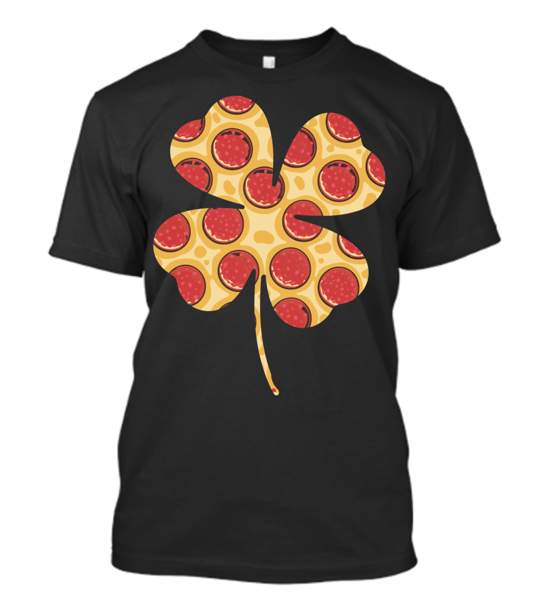 Shamrock Pizza Pepperoni Longsleeve St Patri T-Shirt