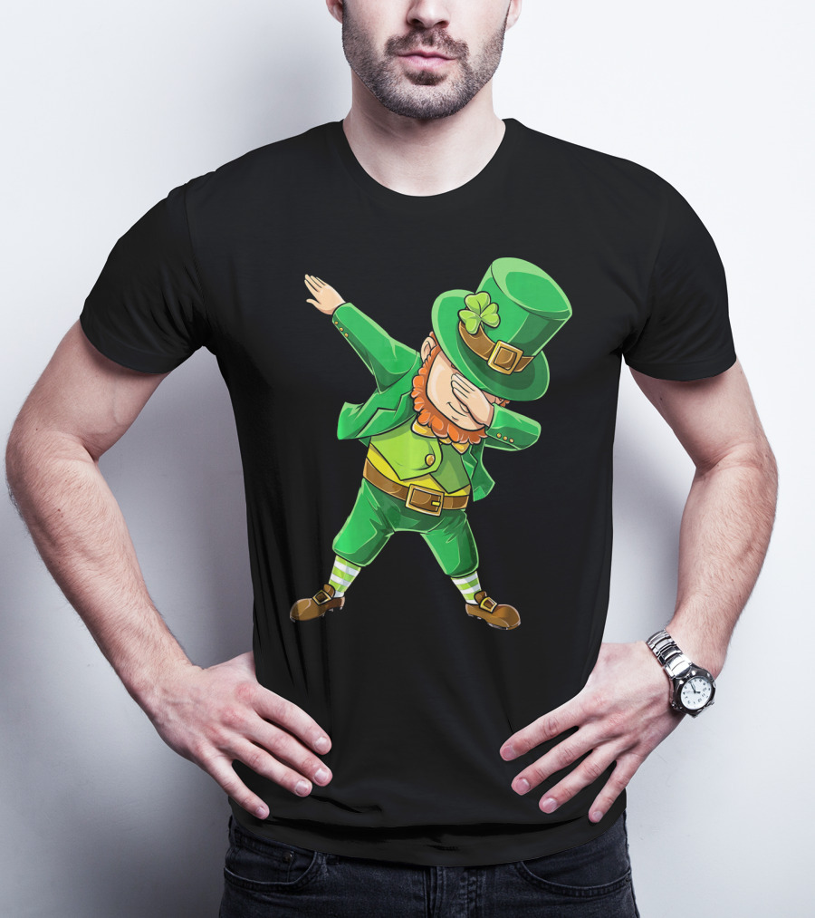Dabbing Leprechaun St. Patrick's Day Celebration T-Shirt