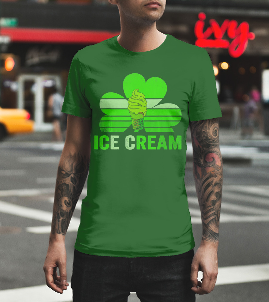 St. Patrick's Shamrock Ice Cream Sweet Treat T-Shirt